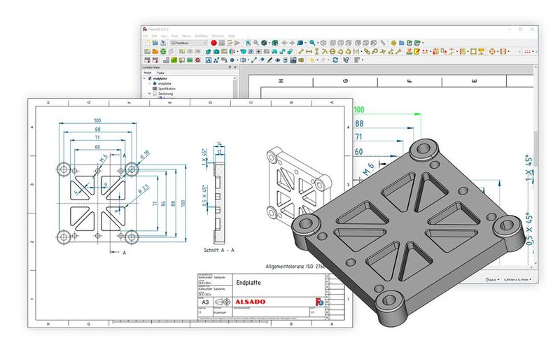 How To Design With Freecada Practical Example Picture 1 8