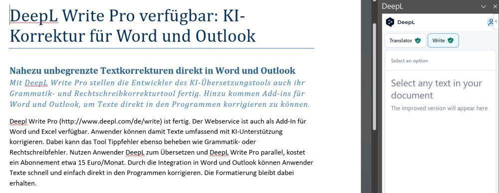 DeepL Write Pro: KI-Übersetzungstool und Korrekturtool