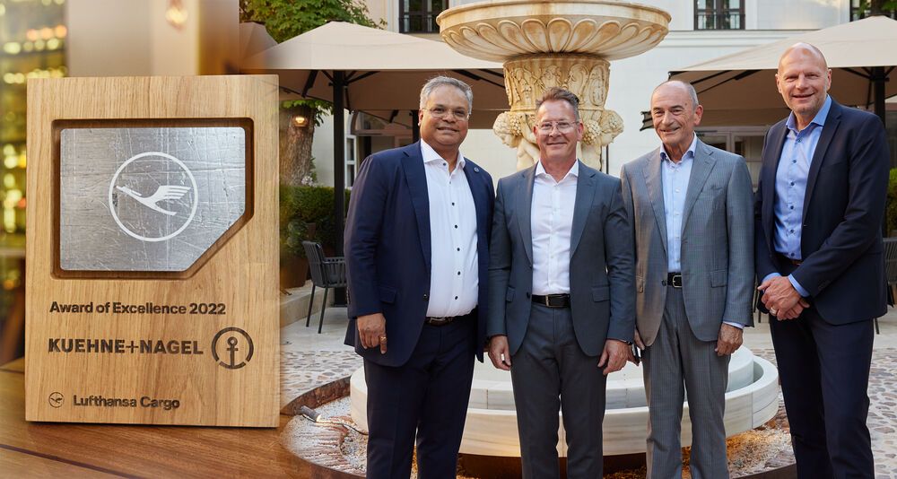 Lufthansa Cargos „Excellence Award 2022“ für Kühne + Nagel
