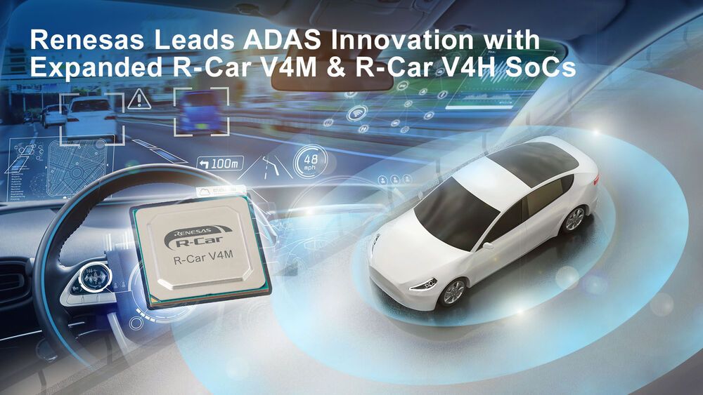 Renesas: Neue R-Car-Automotive-SoCs für ADAS L2- und L2+-Systeme