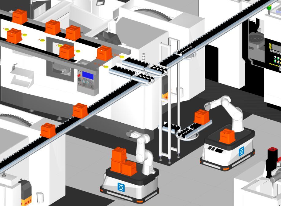 Dualis validiert AGV-Einsatzszenarien per 3D-Simulation