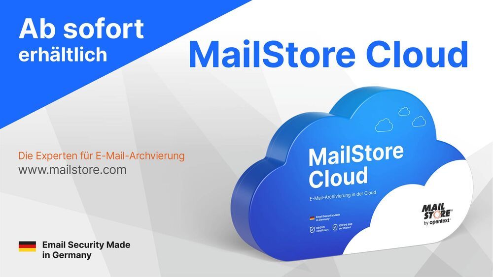 MailStore Cloud – die cloudnative E-Mail-Archivierungslösung