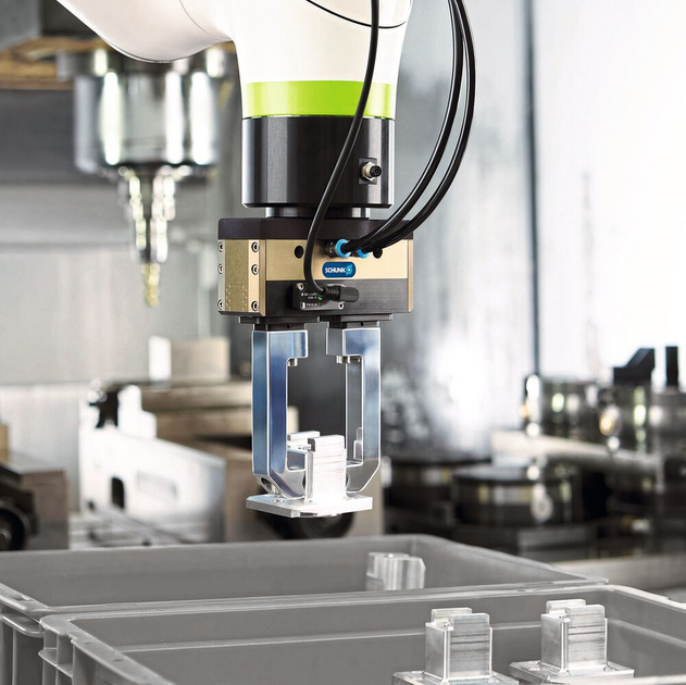 Pneumatischer Greifer: Flexibles und robustes Kraftpa­ket