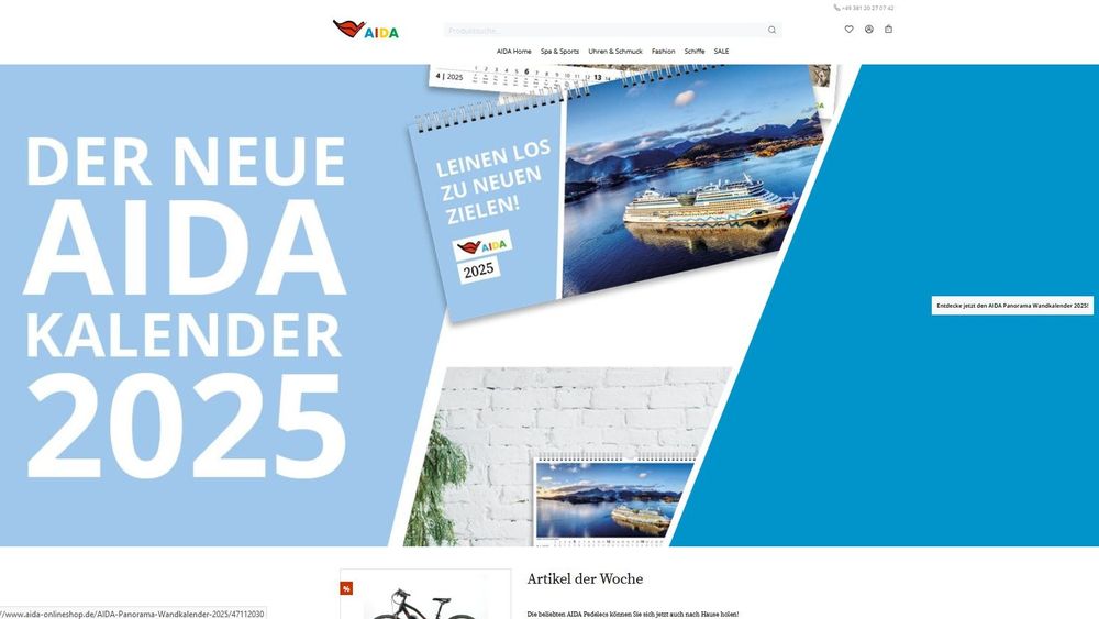Onlineshop: Wie Aida Cruises den Online-Umsatz steigern will