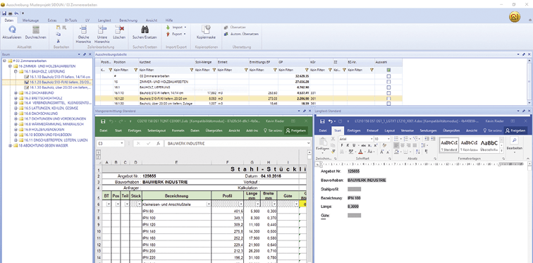 AVA-Programm: Reibungsloses Zusammenspiel von Tabellenkalkulation und ...