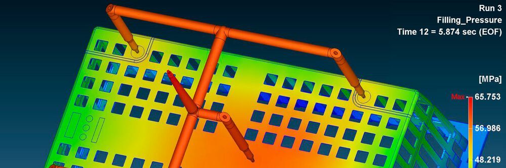Mould design flows naturally thanks to sophisticated simulation