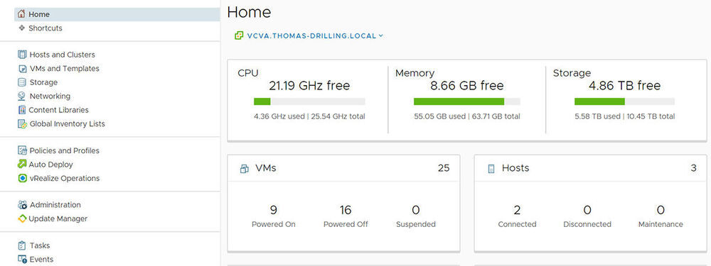 Neue virtuelle Hardware in VMware vSphere ESXi 6.7