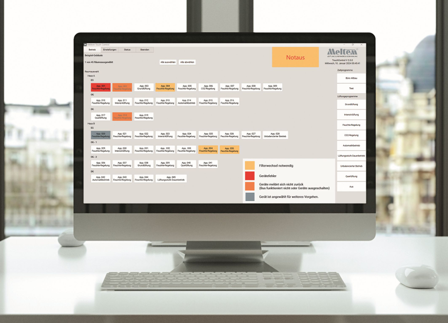 Lüftungsgeräte zentral steuern: Komfortabler mit Modbus-Software