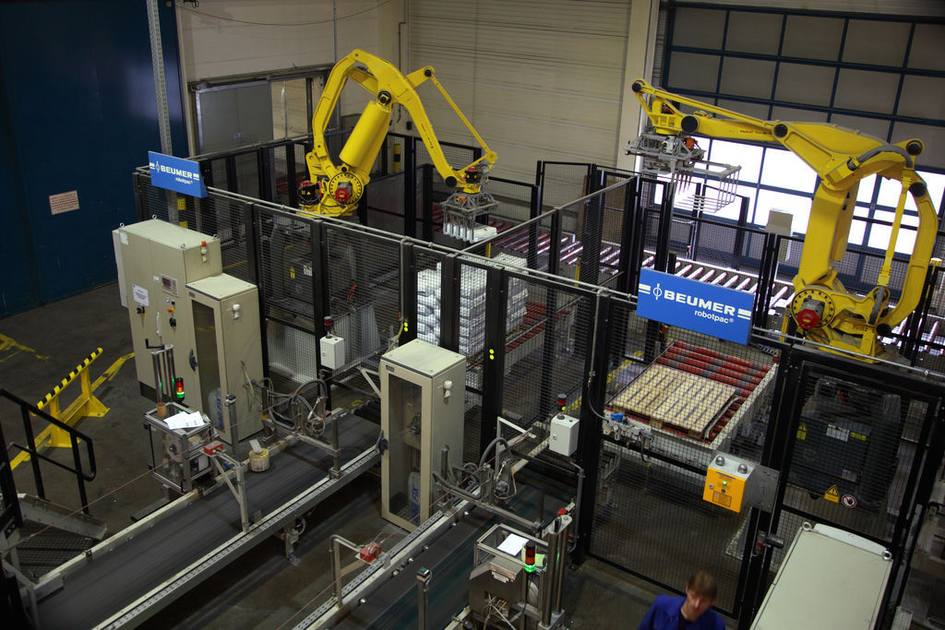 Fully Automatic Beumer Robotpac to Solve Complex Palletising