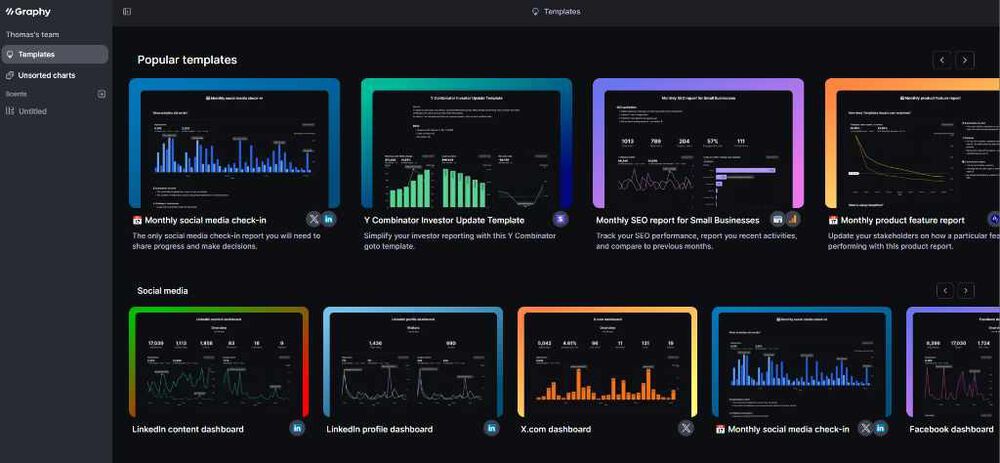 Graphy – KI-Tool zur Erstellung von Diagrammen und Grafiken || Bild 1 / 8