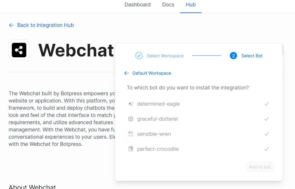 Botpress-Bot: Von der Sandbox zur echten Welt