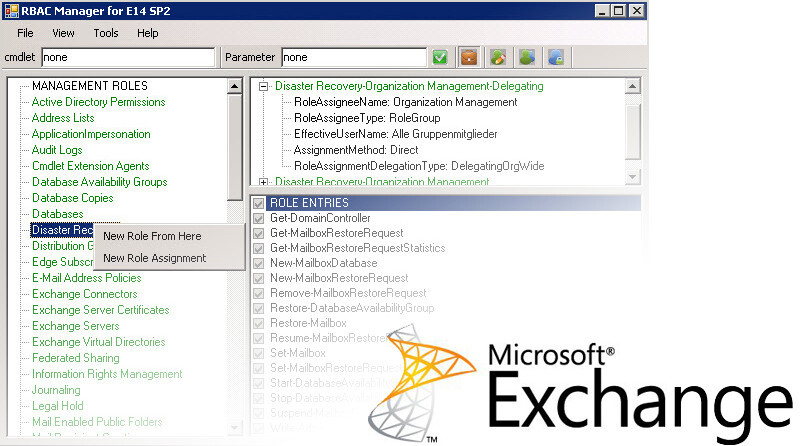 RBAC-Manager verwaltet Exchange-Server-Rechte