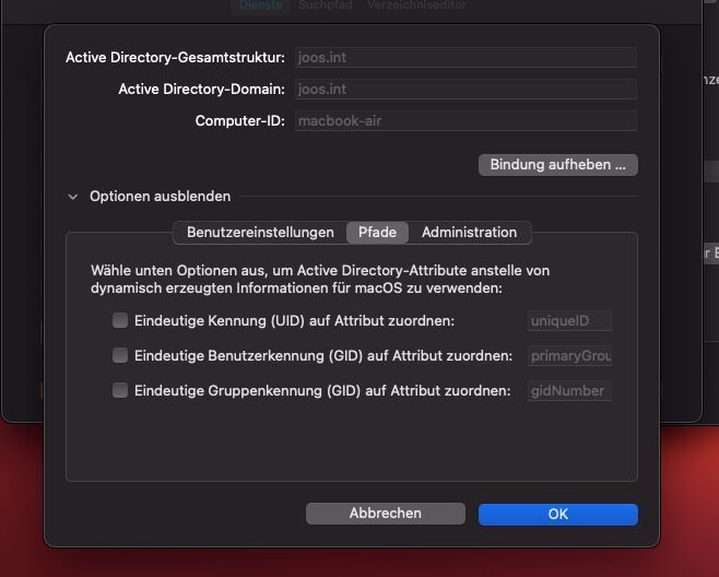 So binden Sie macOS in Active Directory und Arbeitsgruppen ein || Bild 4 / 8
