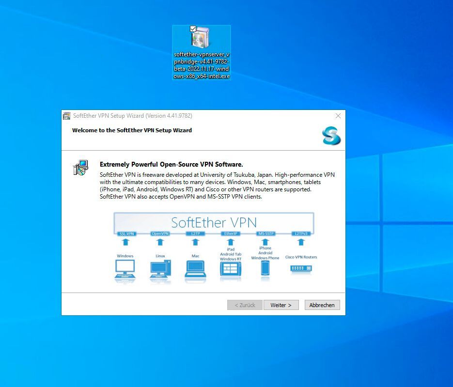 So bauen Sie ein Open-Source-VPN mit SoftEther auf || Bild 1 / 10