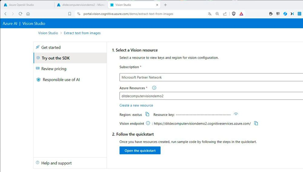 Azure AI Bilderkennung und Algorithmen: Klassifizierung und Texterkennung