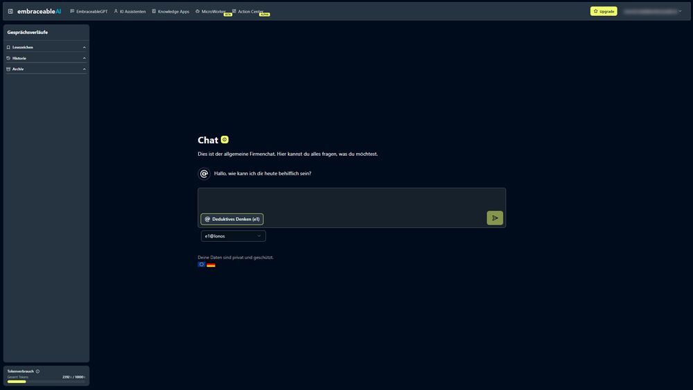 e1 von embraceableAI: Deduktive KI denkt strukturiert