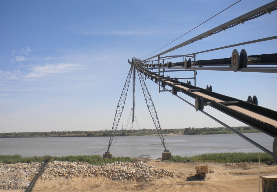 Taking the Straight Line across Sand, River and Farmland