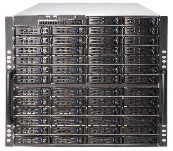Storage-Cluster mit einer Brutto-Kapazität von 50 Terabyte