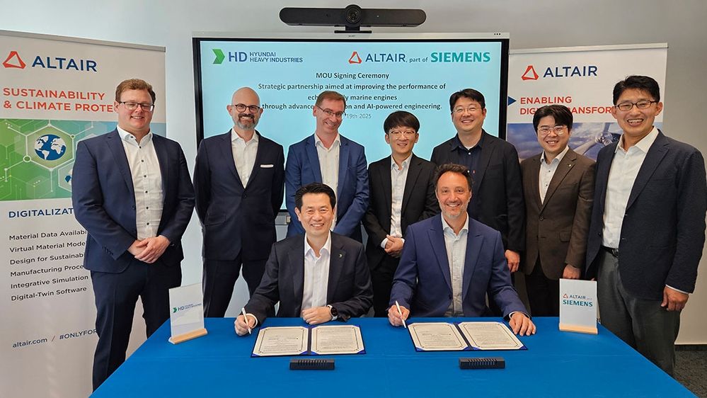 Schiffsmotoren: Altair und Hyundai Heavy Industries arbeiten zusammen