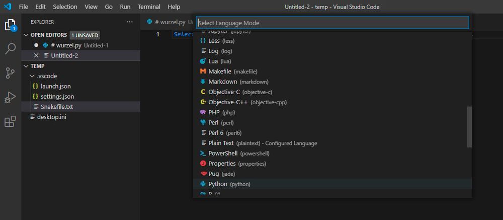 Python mit Visual Studio Code nutzen