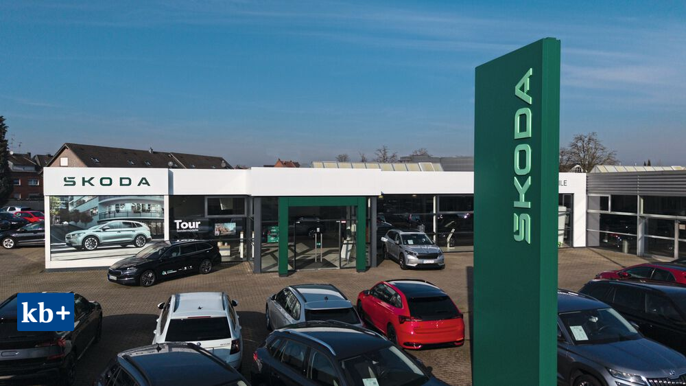 Automobile Leiting und Skoda Schandert setzen die neue Skoda CI um