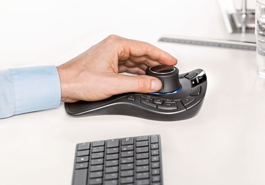 Space Mouse unterstützt 3D Creator und 3D Sculptor von Dassault Systèmes