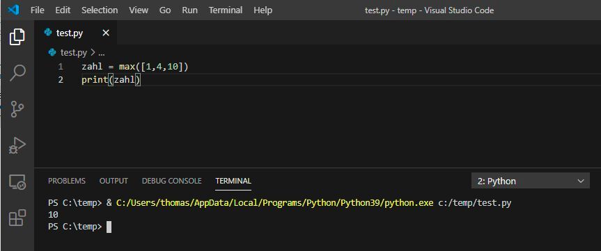 Funktionen und Methoden in Python