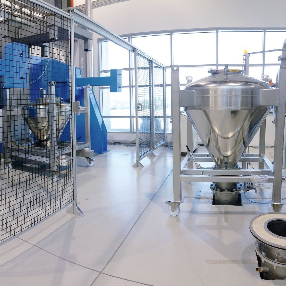 Mischen in 2D und 3D bei freier Wahl des Mischbehälters