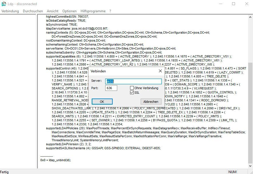 So nutzen Sie LDAP over SSL in Active Directory || Bild 3 / 8