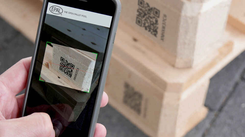 Digitization in logistics: 4 million Epal Euro pallets with QR code