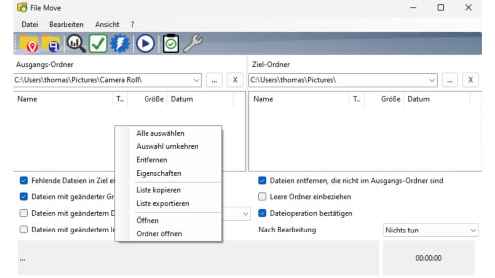 Verzeichnisse mit Alternate File Move synchronisieren
