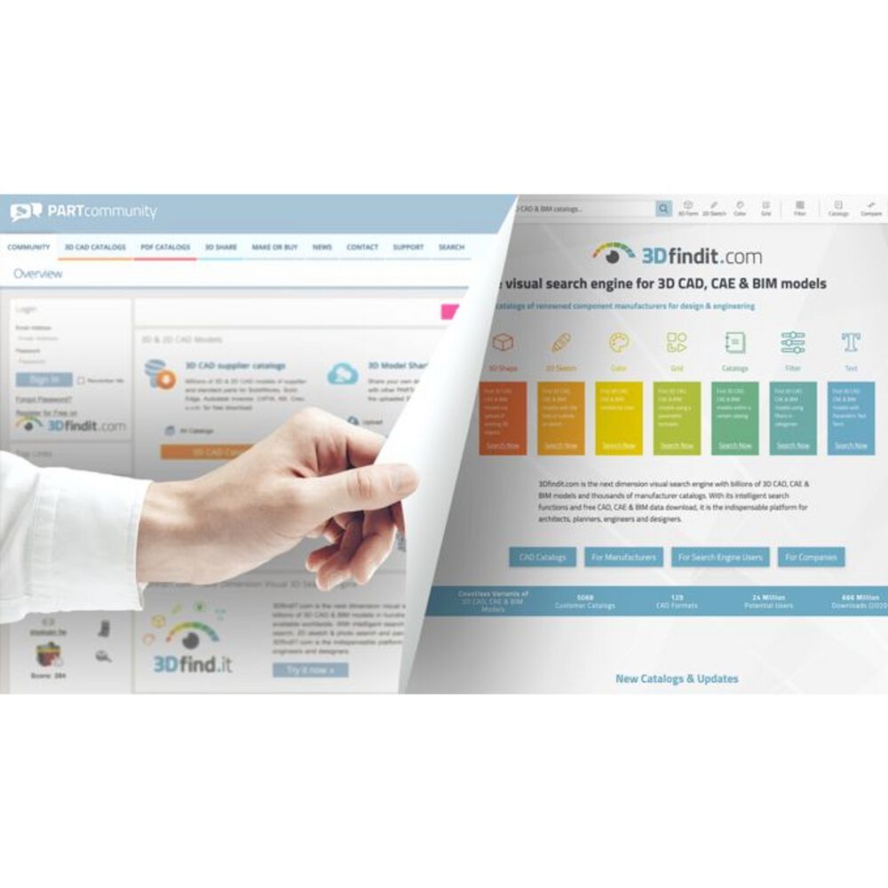 Visual search engine for 3D CAD and BIM models with improved features
