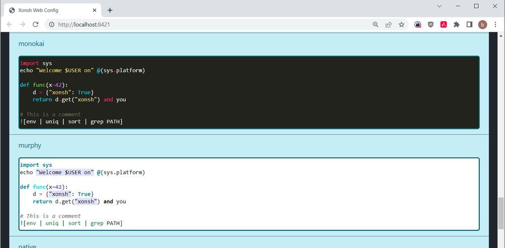 Xonsh vereint Python und Shell