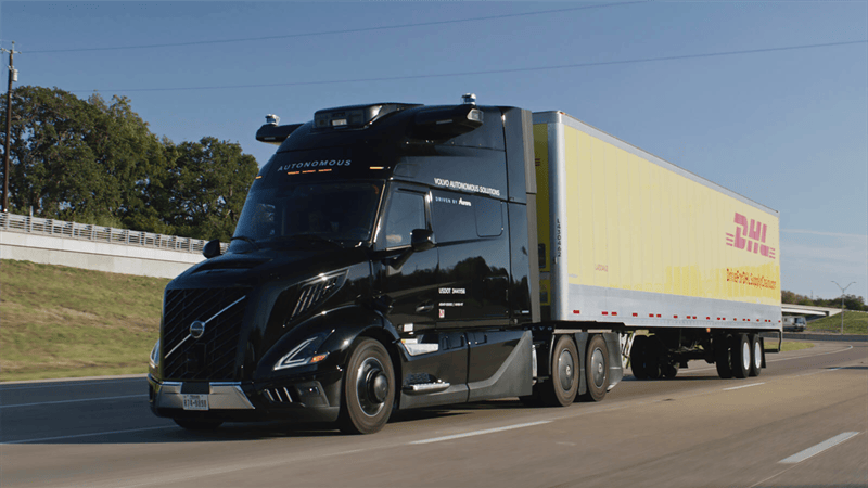DHL und Volvo starten autonomen Lkw-Betrieb in Texas