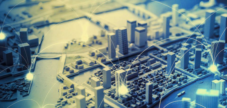 Die multifunktionale LED-Straßenlampe in der Smart City