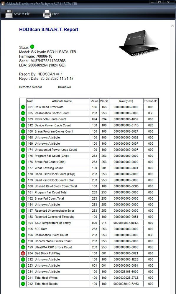 HDDScan – Festplatten und SSDs überprüfen || Bild 2 / 6