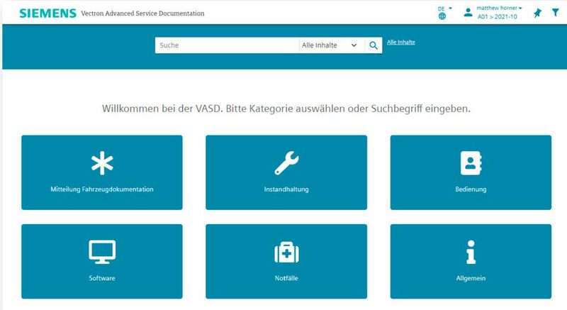 Bei Siemens Mobility wird auch die Dokumentation mobil || Bild 3 / 5