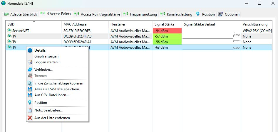 Homedale ist ein portables Freeware-Tool für Wireless-Verbindungen
