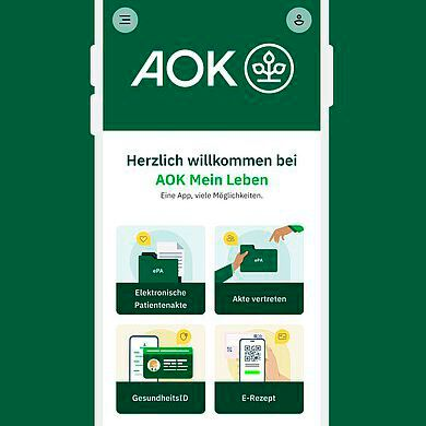 Das E-Rezept gibt's nun auch über „AOK Mein Leben“
