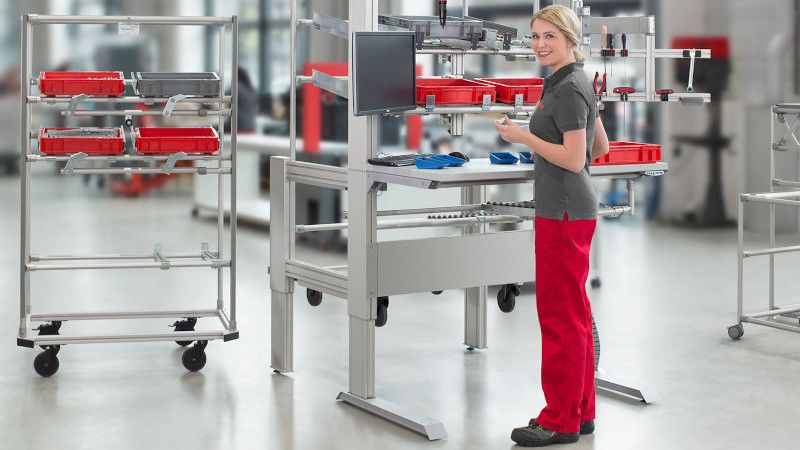 Ergonomie in der Produktion plus effiziente Intralogistik