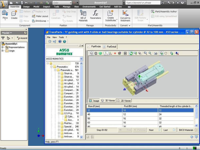 TraceParts CAD-Bibliothek ist ab sofort für Autodesk Inventor 2010 zertifiziert