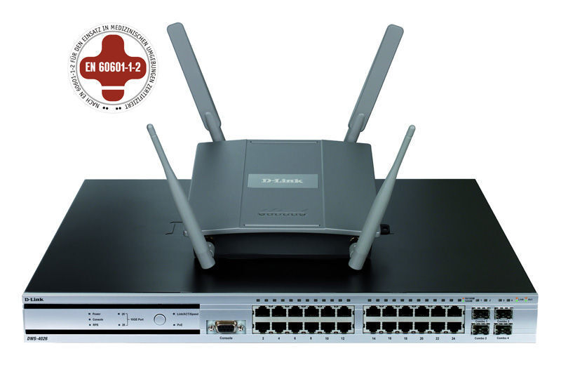 Drahtloser Gigabit-Switch mit passendem Access Point für High-End Networks