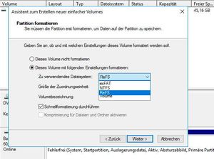 Windows Server 2016: ReFS in der Praxis nutzen || Bild 1 / 3