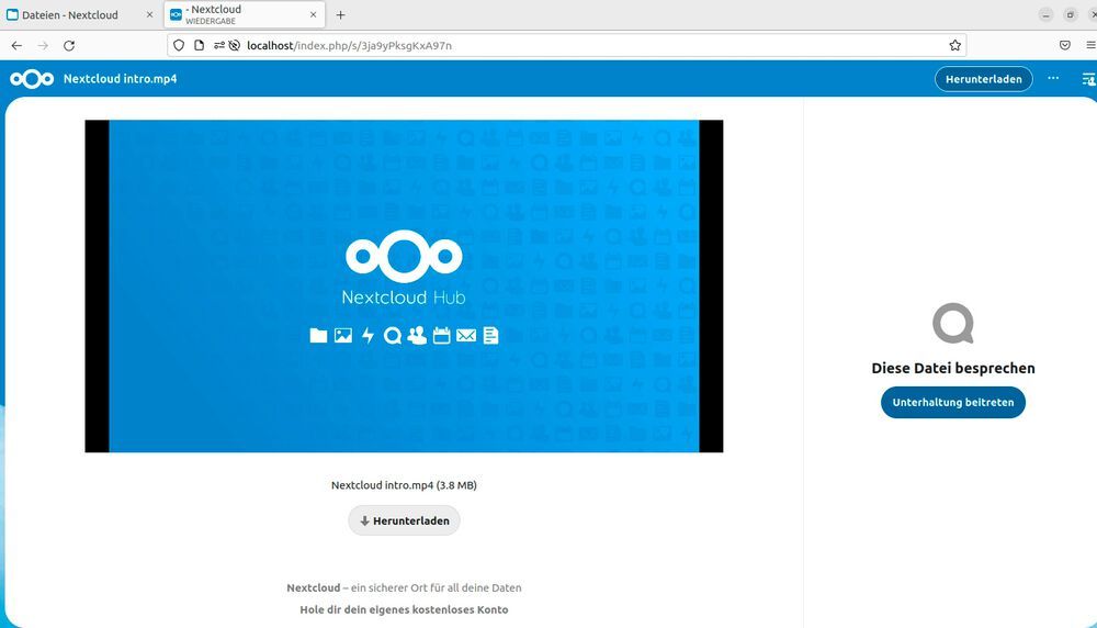 Dateien mit Nextcloud in der privaten Cloud teilen und im Browser nutzen || Bild 3 / 6