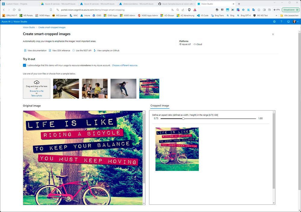 Azure KI Vision: Entwickeln von Anwendungen zur visuellen ...