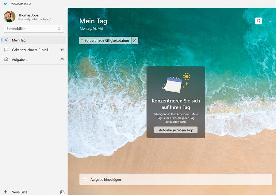 Microsoft „To Do“ zur Aufgabenplanung nutzen || Bild 3 / 3