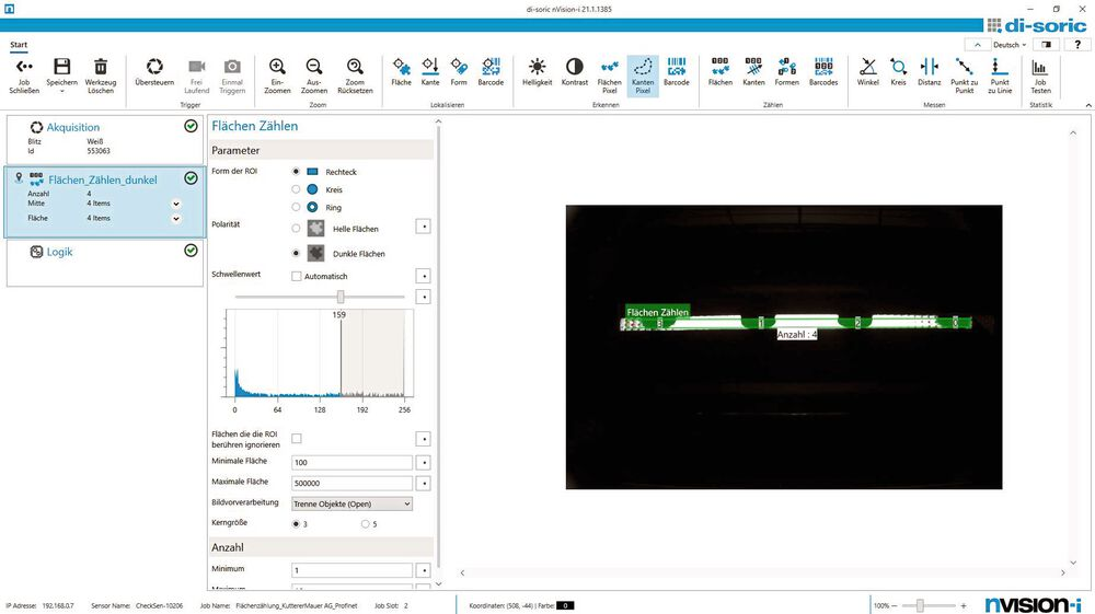 Ein Vision-Tool für alle Kappen