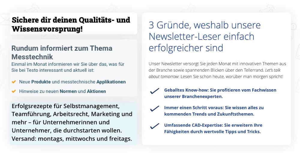 Wunderbar Newsletter Anmeldung Bild