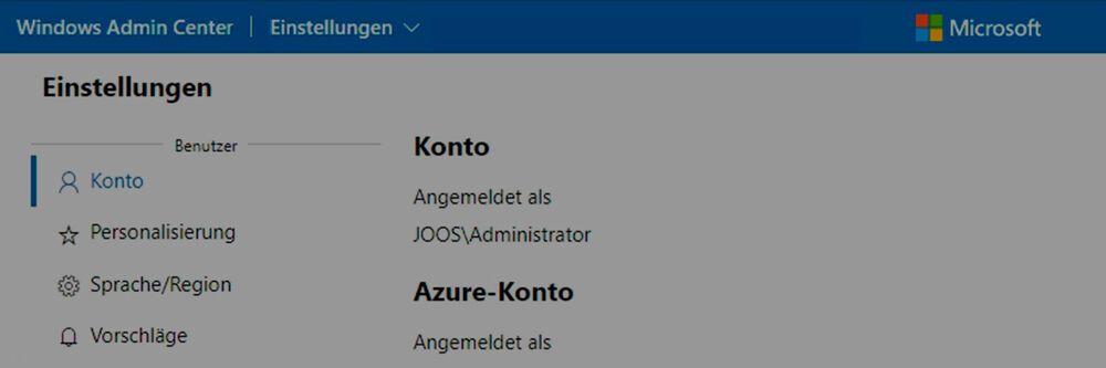 Hybride Netzwerke mit dem Windows Admin Center managen