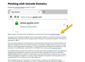 Phishing-Risiko Punycode-Domains || Bild 1 / 8
